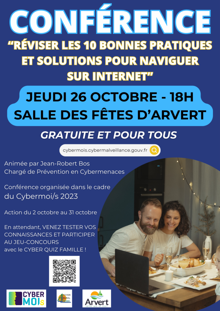 CONFÉRENCE CYBERMOI/S “Réviser les 10 bonnes pratiques et solutions pour naviguer sur Internet ...