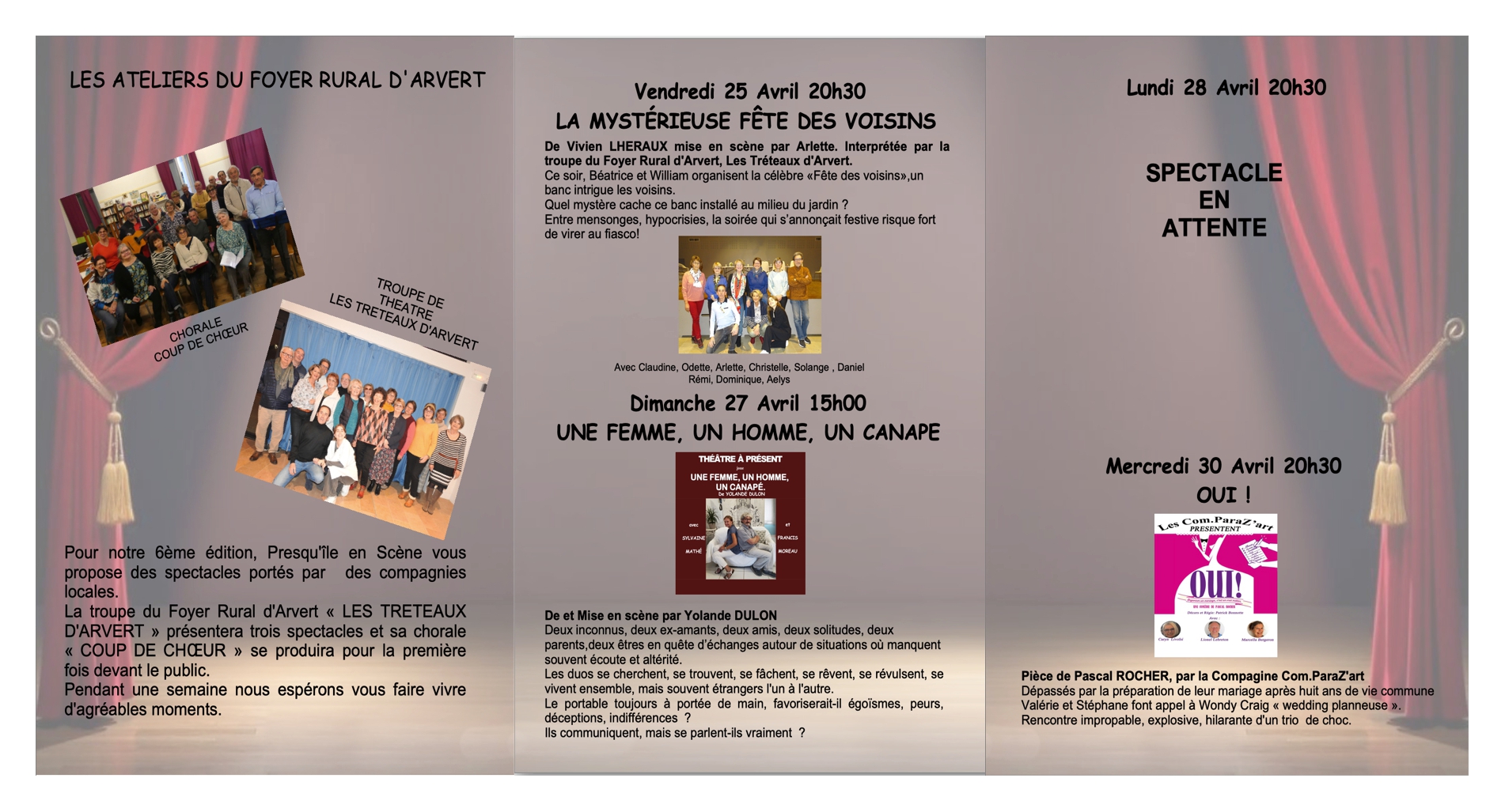 recto verso programme 21-03 - Arvert